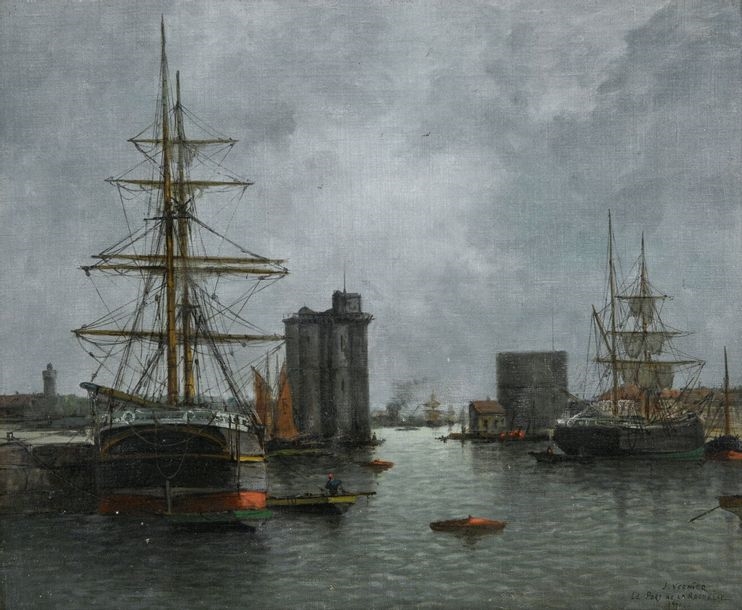Jules Vernier | Port of La Rochelle (1891) | MutualArt