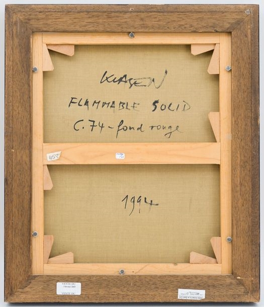 Peter Klasen | Flammable solid (1994) | MutualArt