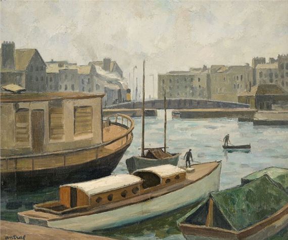Louis Robert Antral | The port of Le Havre | MutualArt