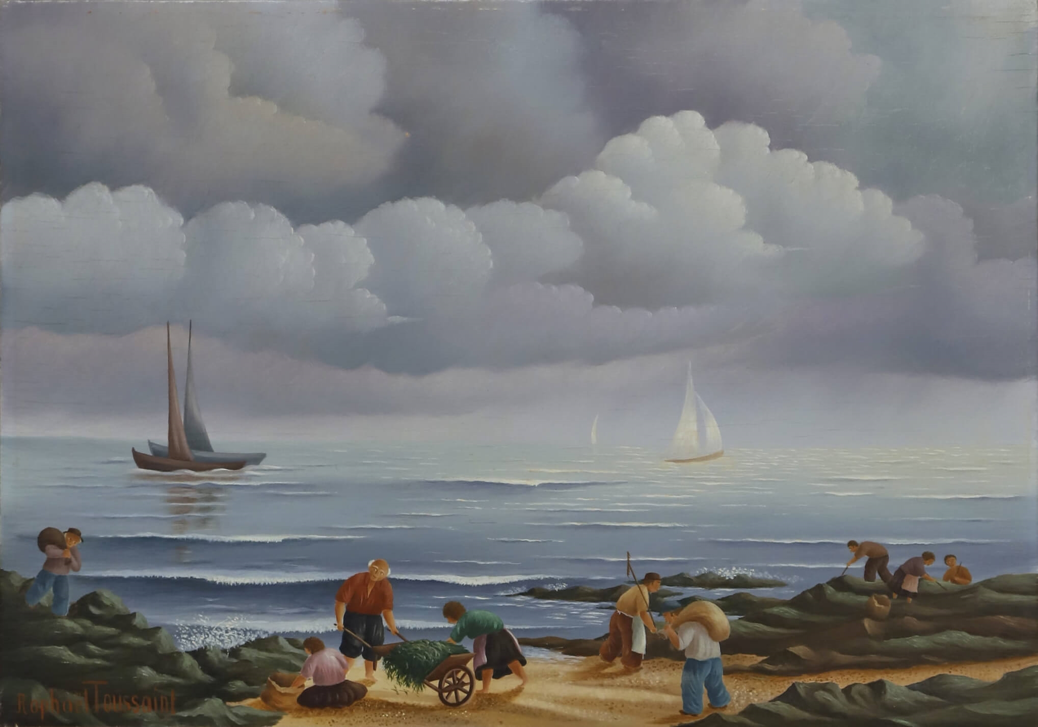 Raphael Toussaint | Le Ramassage du Goémon, 1977 (1977) | MutualArt