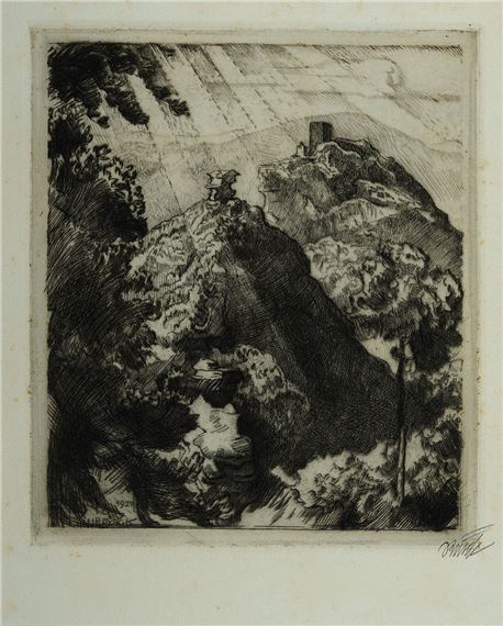 Paul Burck | Trifels and view vom Trifels (1921) | MutualArt