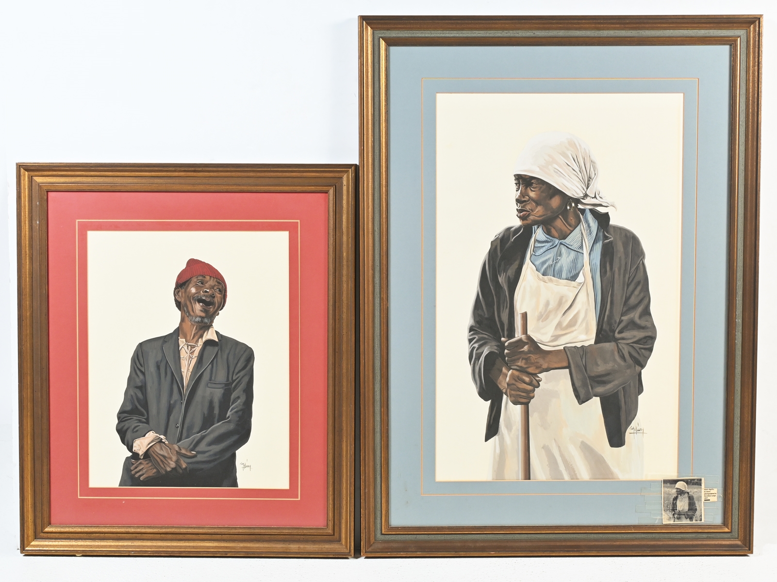 Tom McKinney | Realistic Portraits: 1) Laughing Elderly African ...