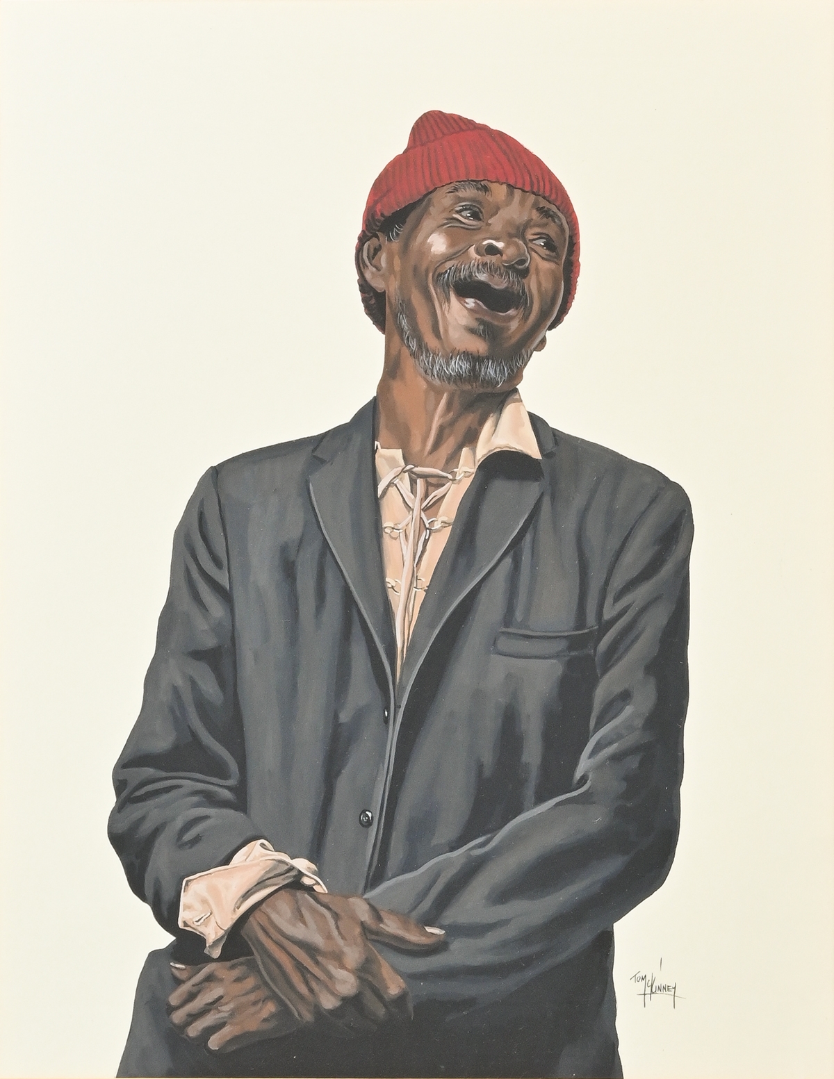 Tom McKinney | Realistic Portraits: 1) Laughing Elderly African ...