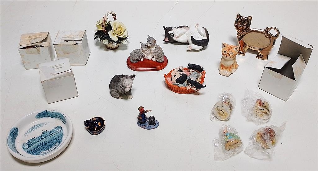Beatrix Potter | A tray of decorative animal figures together with ...