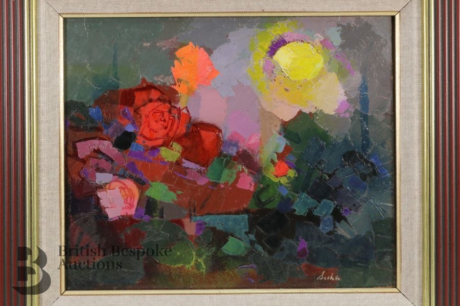 Frank Archer | Garden at Night | MutualArt