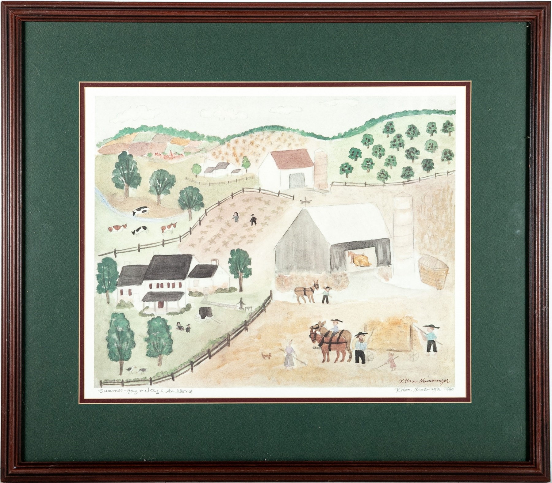 Christian Newswanger | Summer Hay Making in Amishland | MutualArt