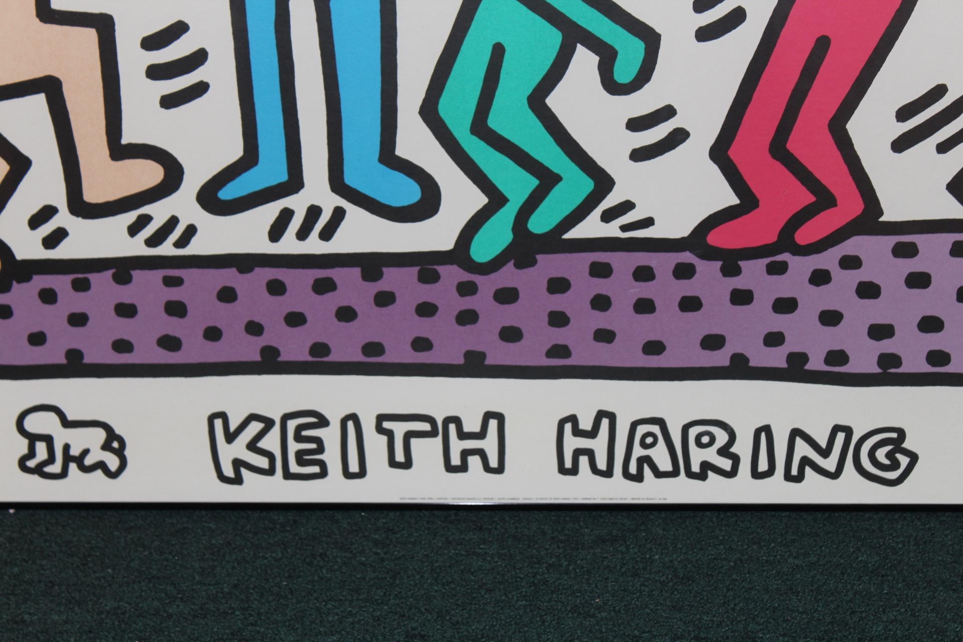 Keith Haring | A Framed Keith Haring Poster | MutualArt