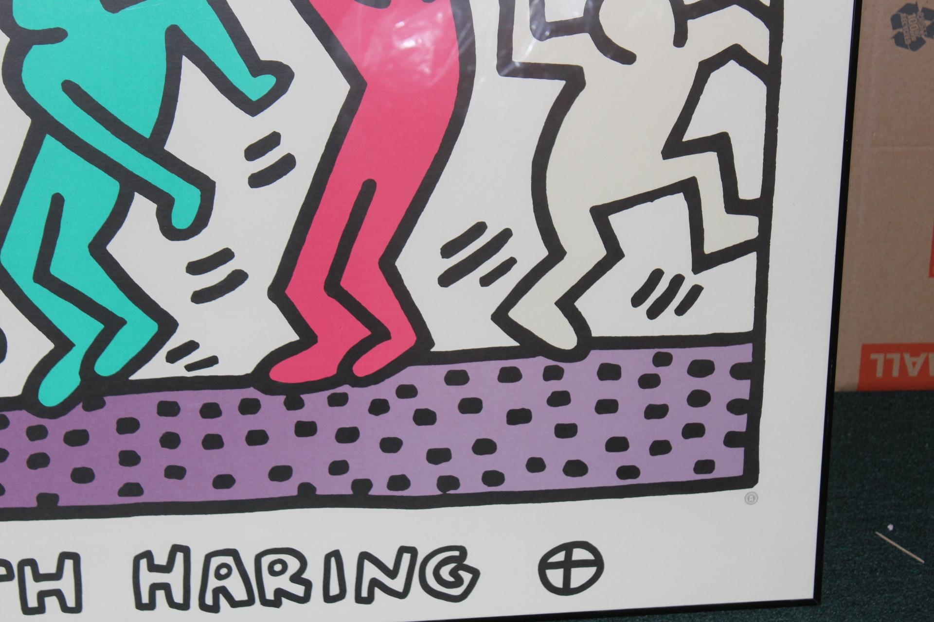 Keith Haring | A Framed Keith Haring Poster | MutualArt