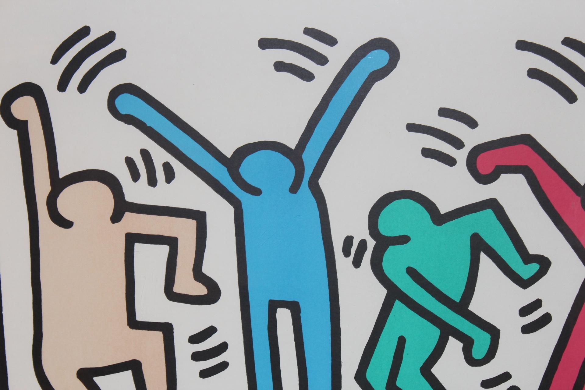 Keith Haring | A Framed Keith Haring Poster | MutualArt
