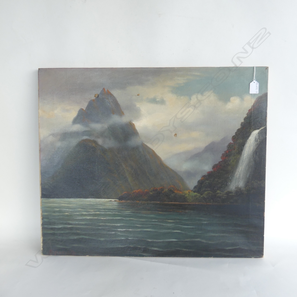 John Douglas Perrett | J D PERRETT OIL MITRE PEAK some damage 565 x ...