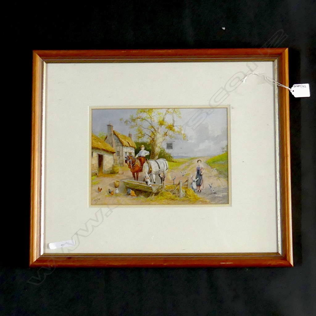 Wilfred Knox | W/C ENGLISH COUNTRY SCENE SIGNED A D BELL H400MM W460MM ...