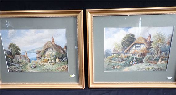 H. Foster | DORSET THATCHED COTTAGES | MutualArt