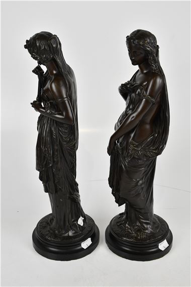 French School, 19th Century | A pair of late 19th century French bronze ...
