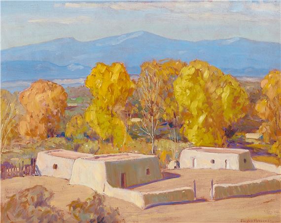 Sheldon Parsons | Adobe Houses Outside Santa Fe | MutualArt