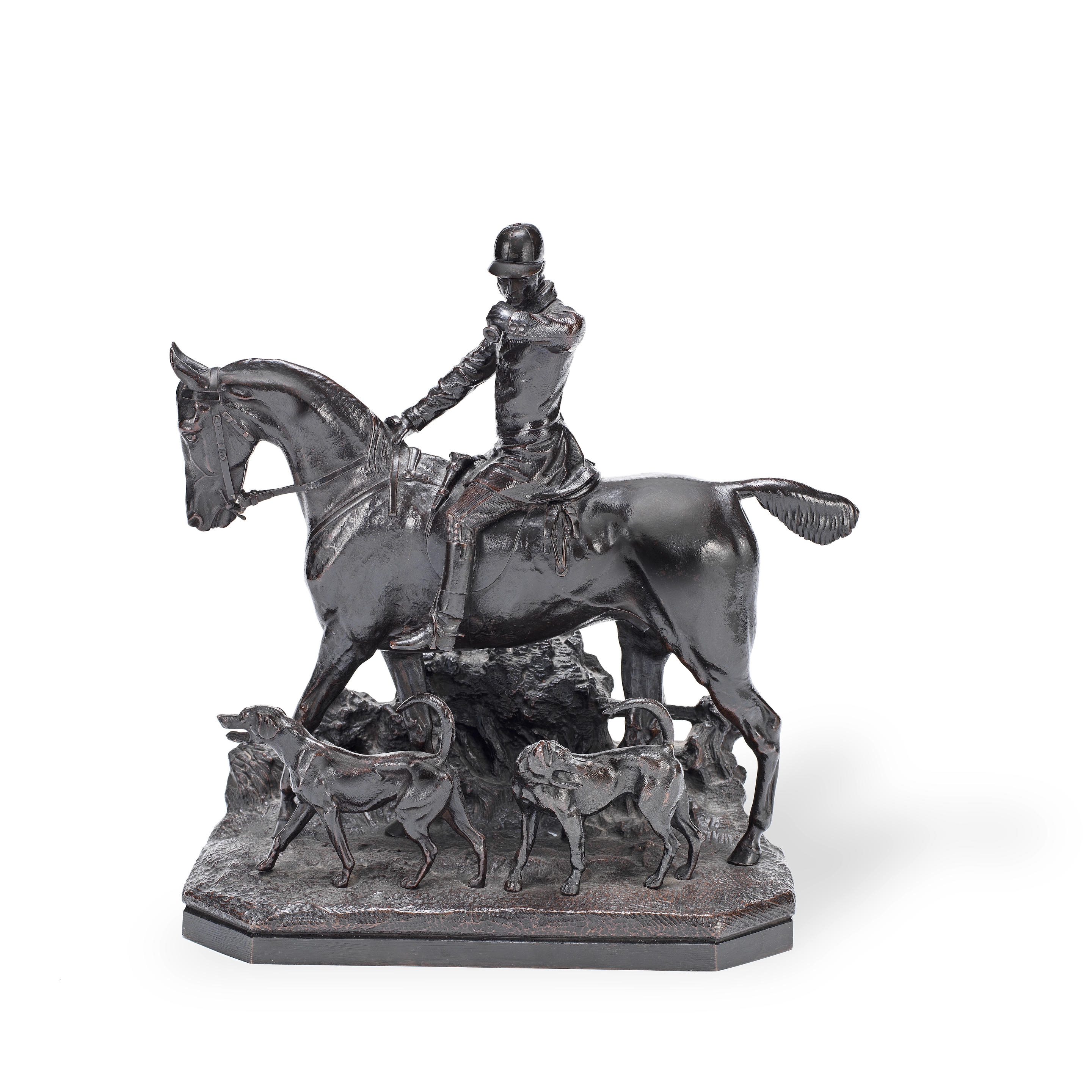 John Willis Good | Equestrian model of a huntsman and his hounds ...