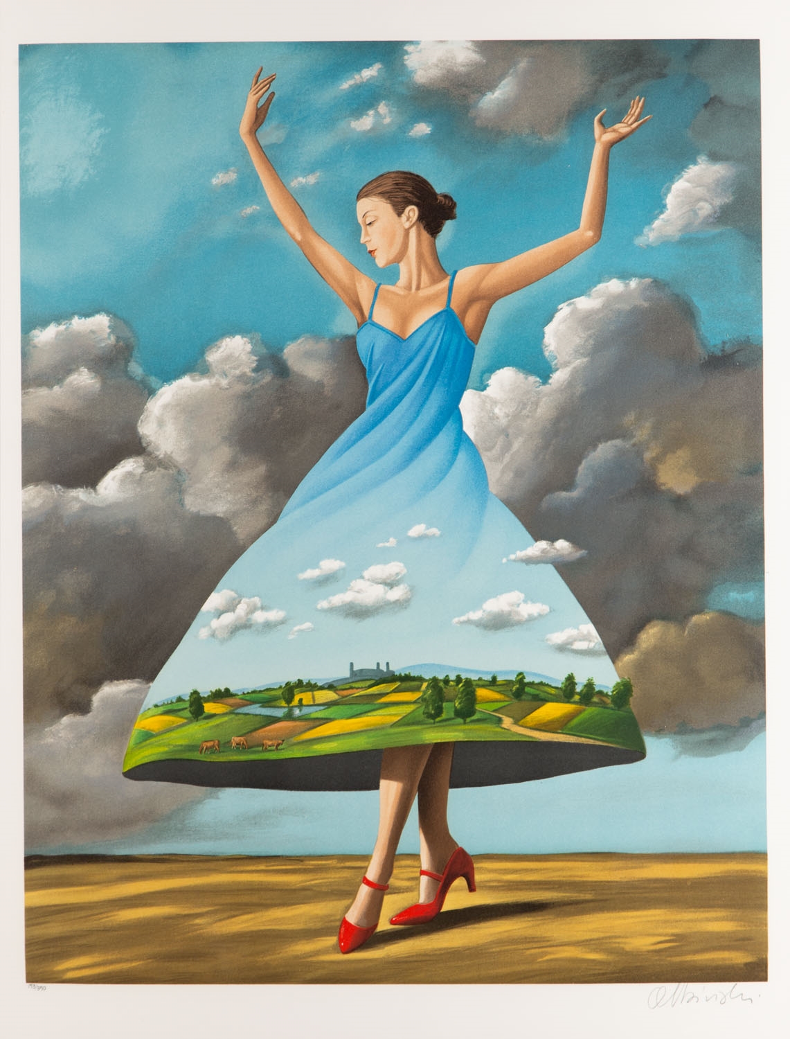 Rafal Olbinski | Dance scenery | MutualArt