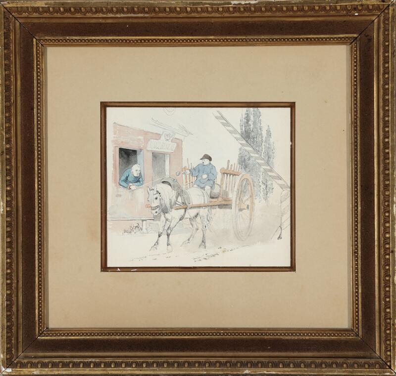 Johan Thomas Lundbye | Depature from Copenhagen (1845) | MutualArt