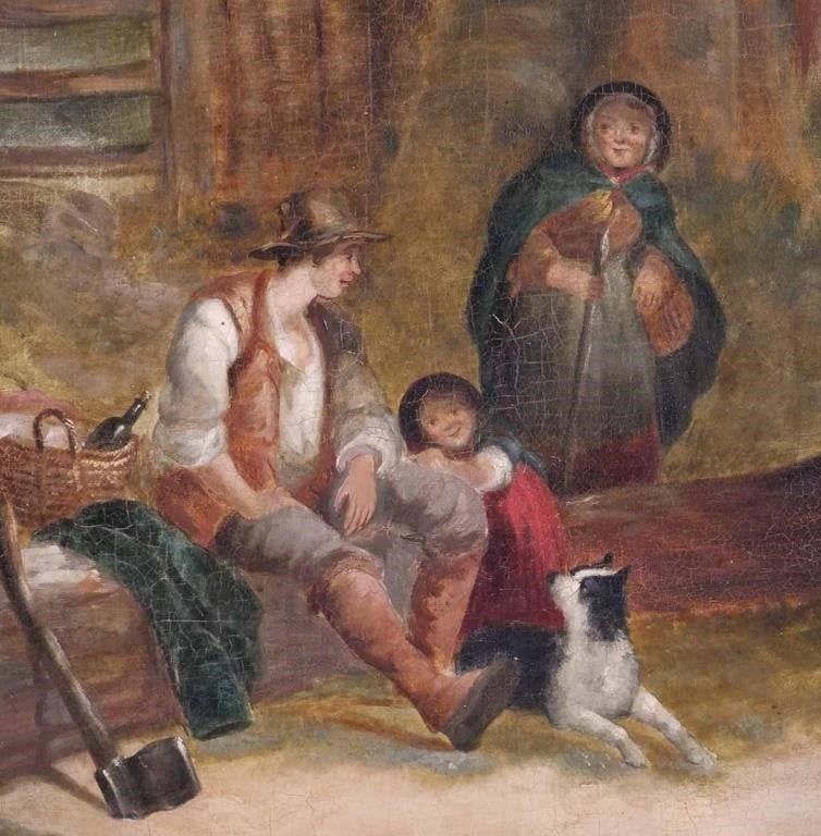 William Shayer Sr. | A family on a picnic in a forest | MutualArt