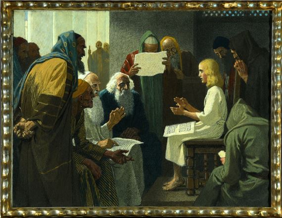 Gebhard Fugel | Jesus im Tempel | MutualArt