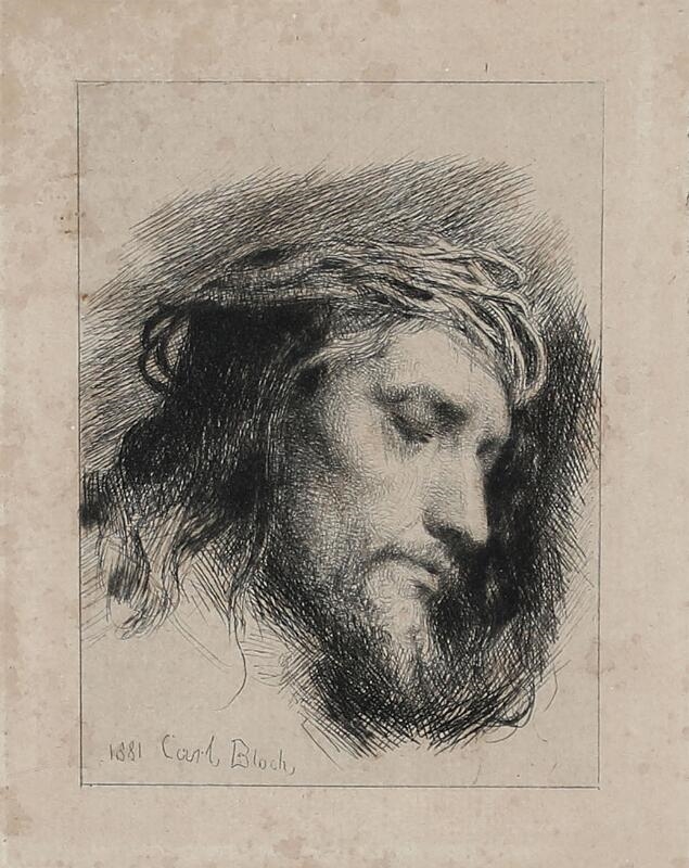Carl Bloch | Christ with a crown of thorns (1881) | MutualArt
