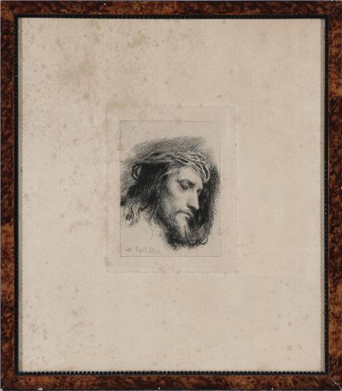 Carl Bloch | Christ with a crown of thorns (1881) | MutualArt