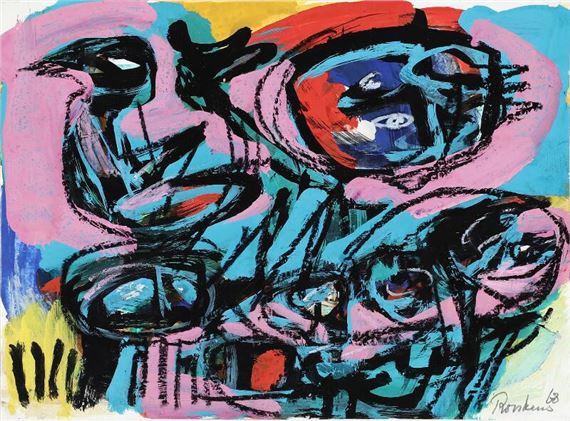 Anton Rooskens | Nesting Birds (1968) | MutualArt