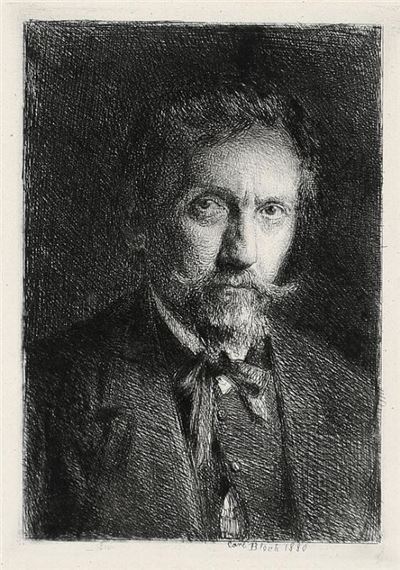 Carl Bloch | The artist's self-portait (1880) | MutualArt