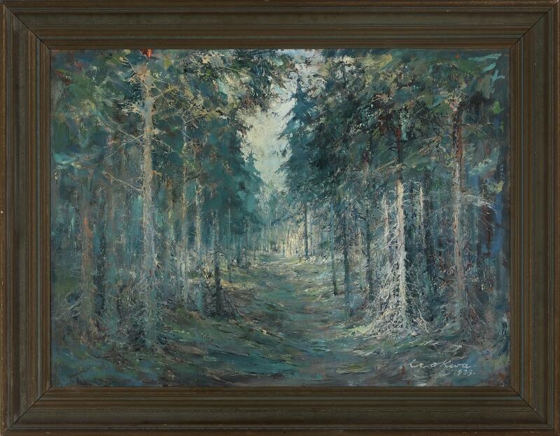 Marian Mokwa | Forest scenery (1939) | MutualArt