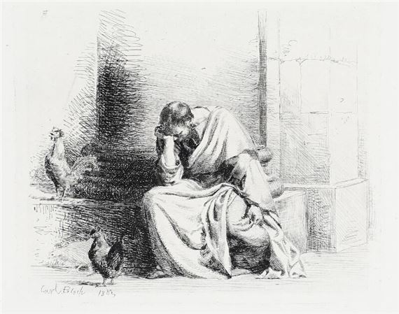 Carl Bloch | “Den angrende Petrus”. The Repentant Peter (1882) | MutualArt
