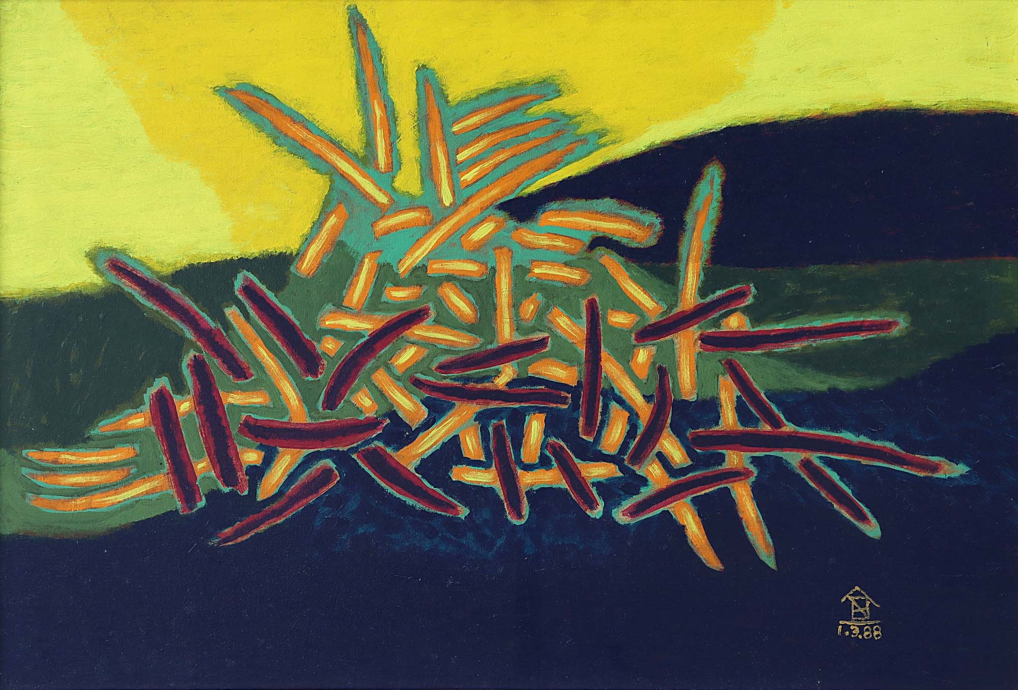 Nashar | Abstrak, 1988 (1988) | MutualArt