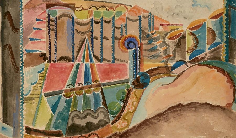 Auguste Herbin | Paysage cubiste | MutualArt