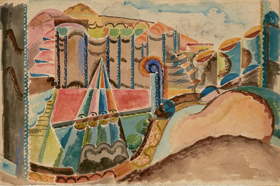 Auguste Herbin | Paysage cubiste | MutualArt