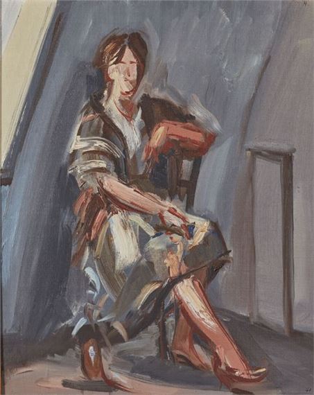 Jean Hélion | Jacqueline sitting (61) | MutualArt