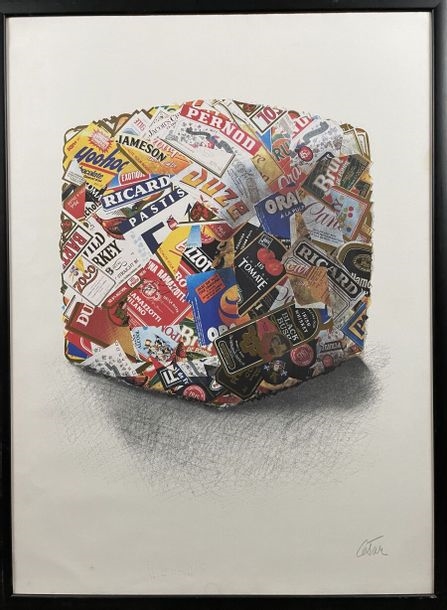 César Baldaccini | Compression Pernod Ricard. (1990) | MutualArt