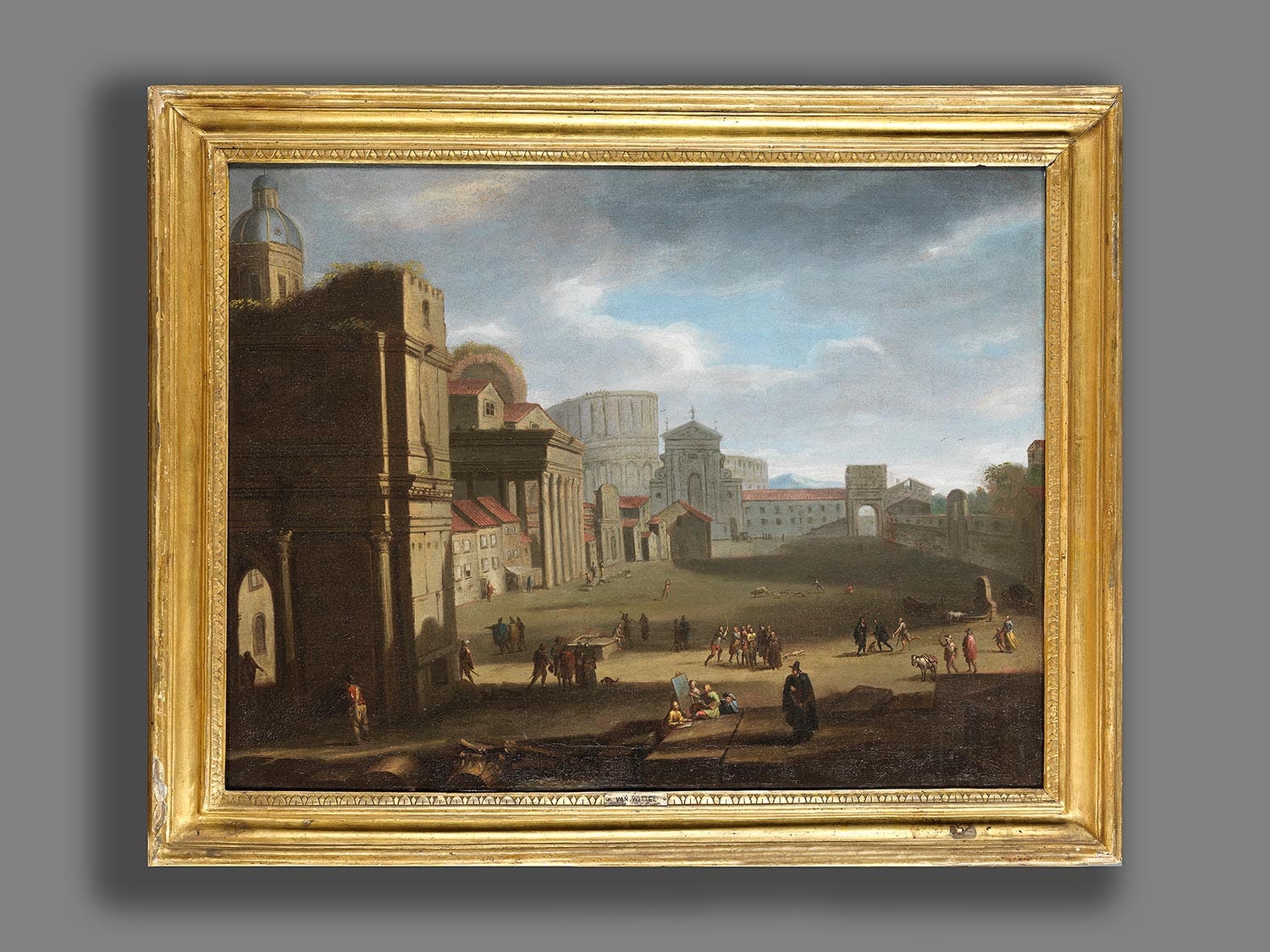 Gaspar Van Wittel | VEDUTE DES FORUMS IN ROM MIT COLOSSEUM (1653 ...