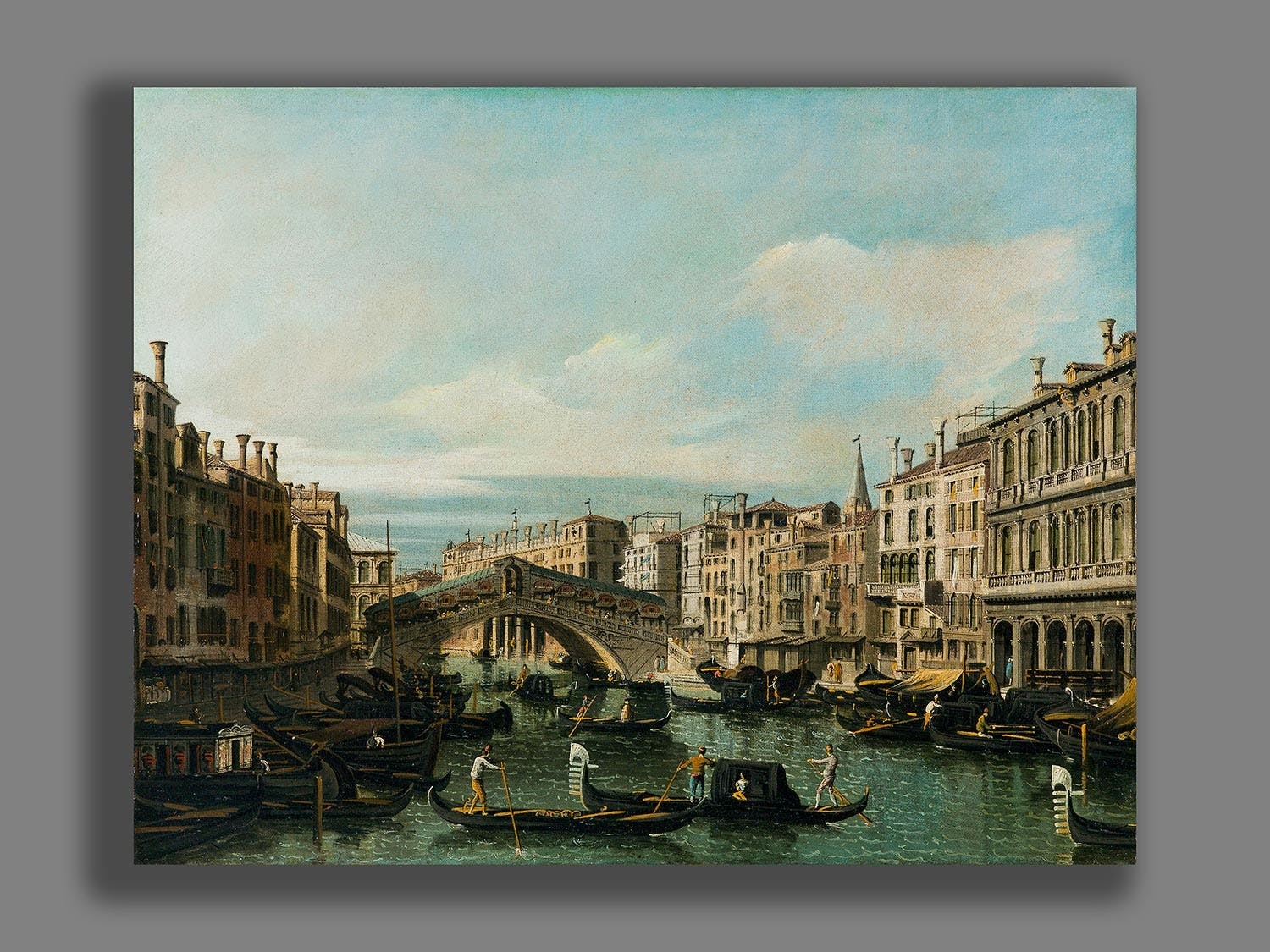 Bernardo Bellotto | VEDUTE MIT DER RIALTOBRüCKE VON SüDEN (1721 ...