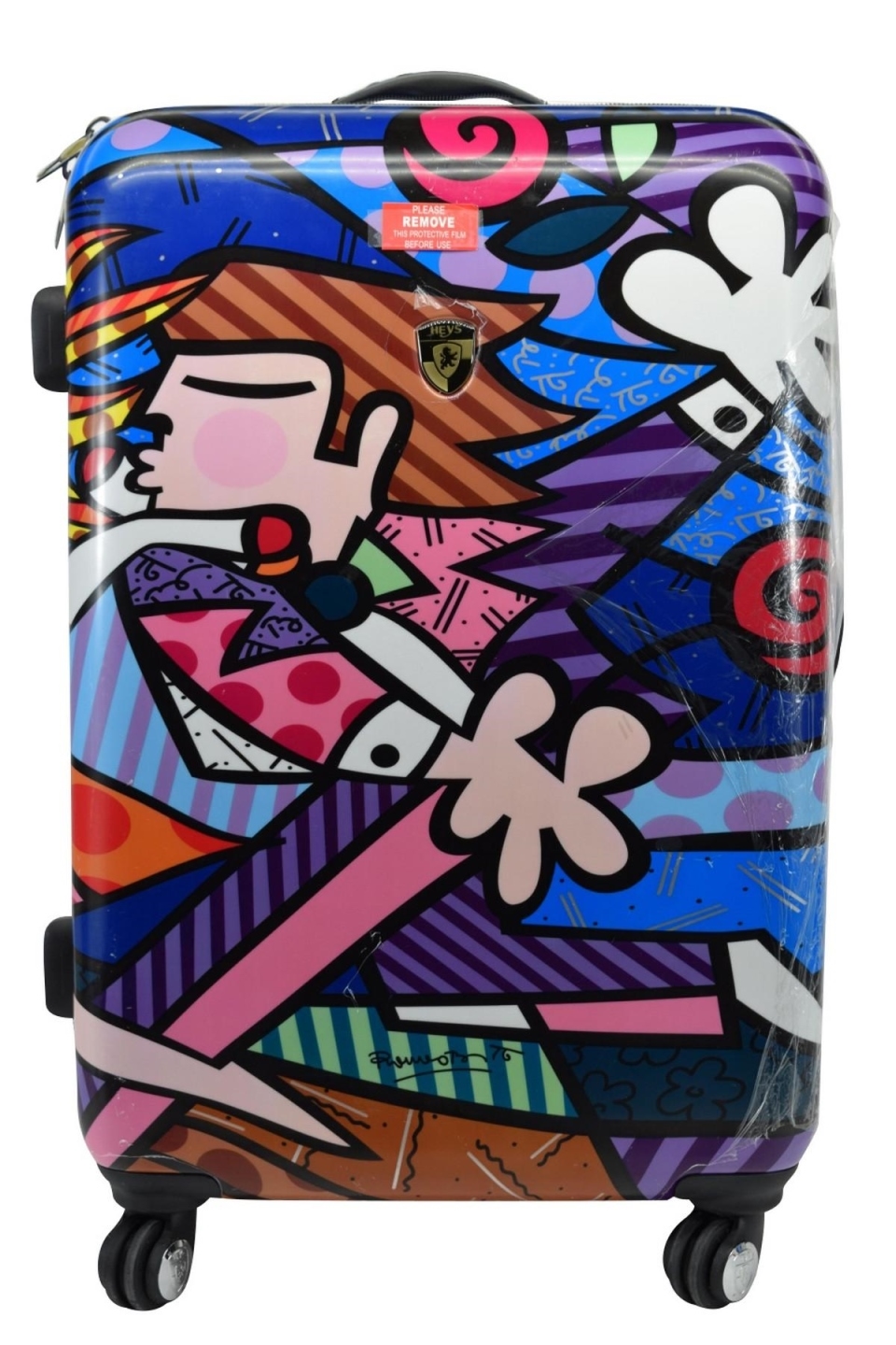 Romero Britto | ROMERO BRITTO LOVE BLOSSOMS SPINNER LUGGAGE 1 | MutualArt