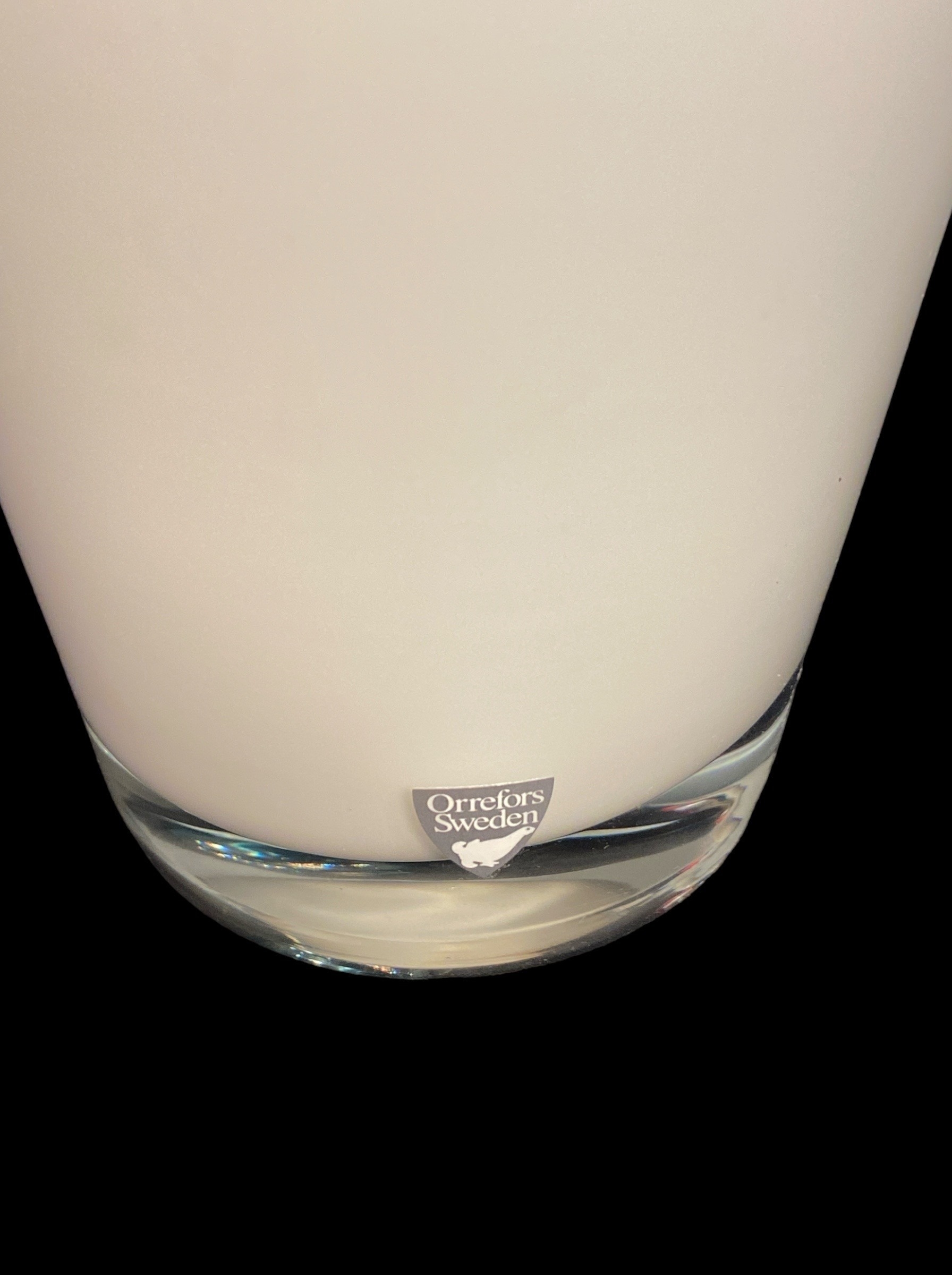 Orrefors | White Pitcher WATERFORD Smokey Blue Vase | MutualArt