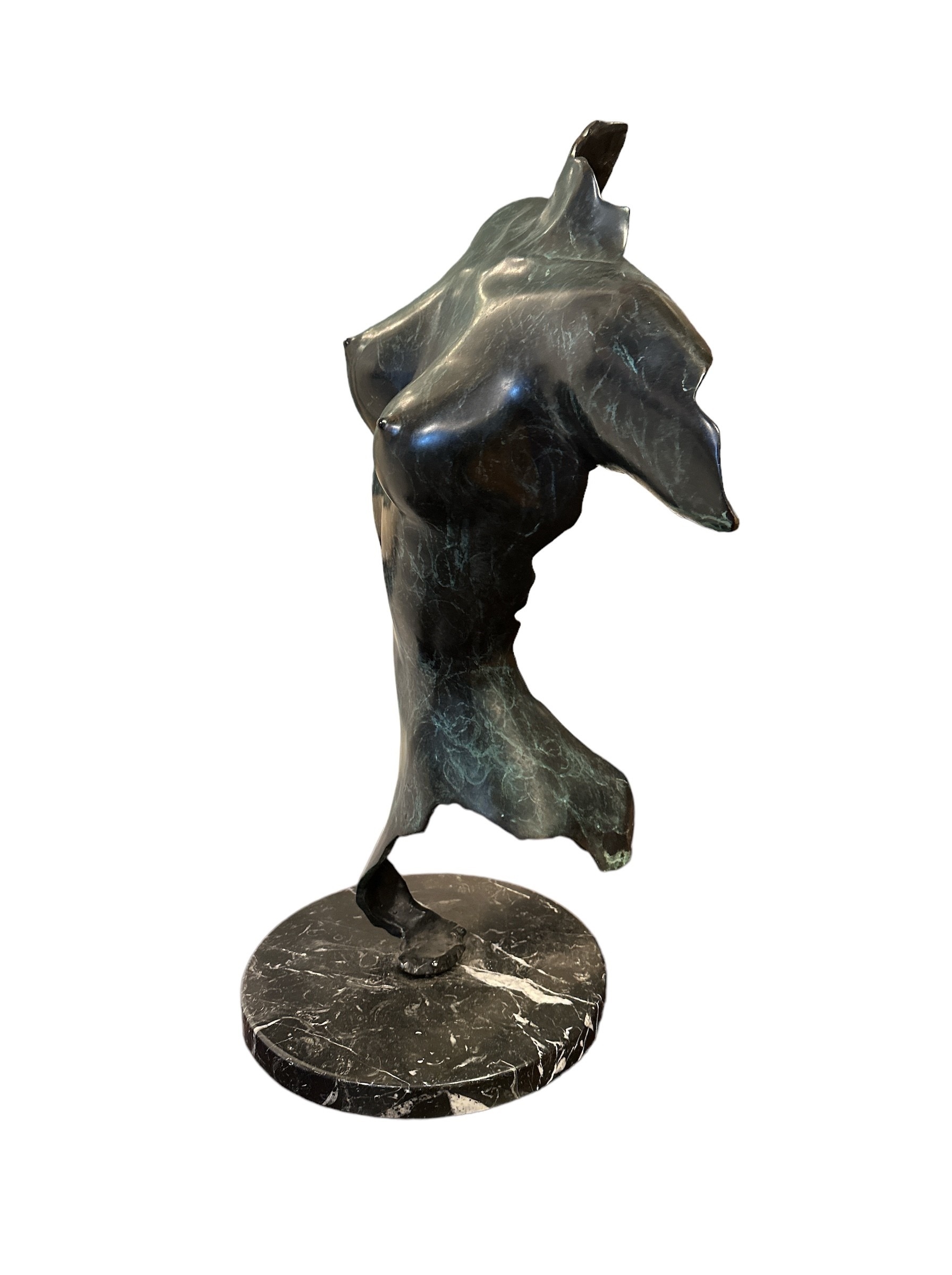 Sig De Tonancour | Large Female Bronze Torso Sculpture (1992) | MutualArt