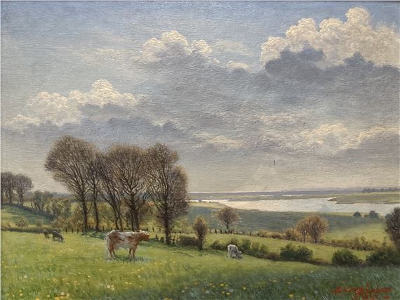 William Savage Cooper | View towards Burnham on Crouch (1923) | MutualArt