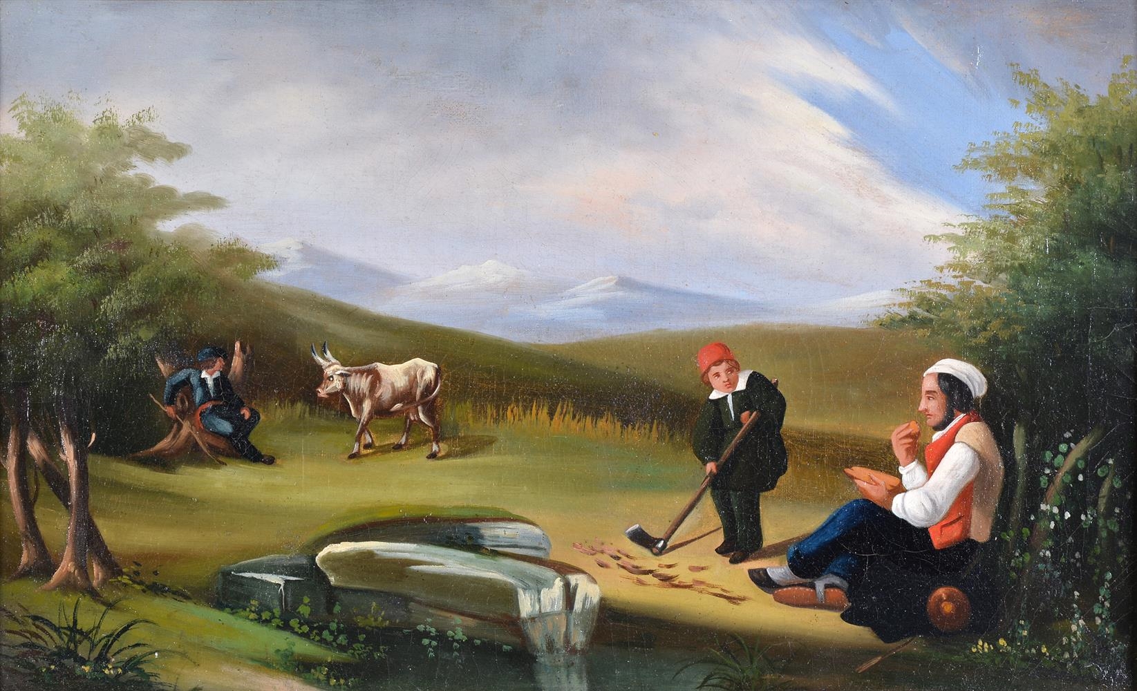 Neapolitan School, 19th Century | PASTORAL SCENES, A SET OF FOUR ...