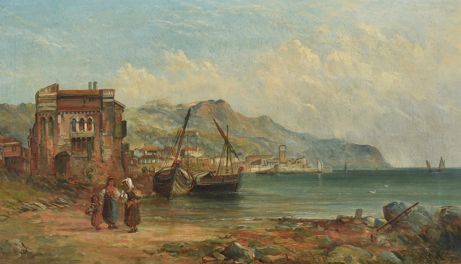 Alfred Pollentine | A PAIR OF MEDITERRANEAN COASTAL VIEWS | MutualArt