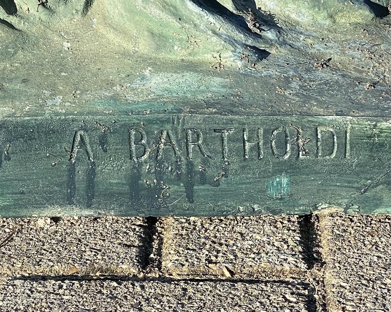 Frederic-Auguste Bartholdi |, A BRONZE COLOURED RESIN MODEL OF THE ...