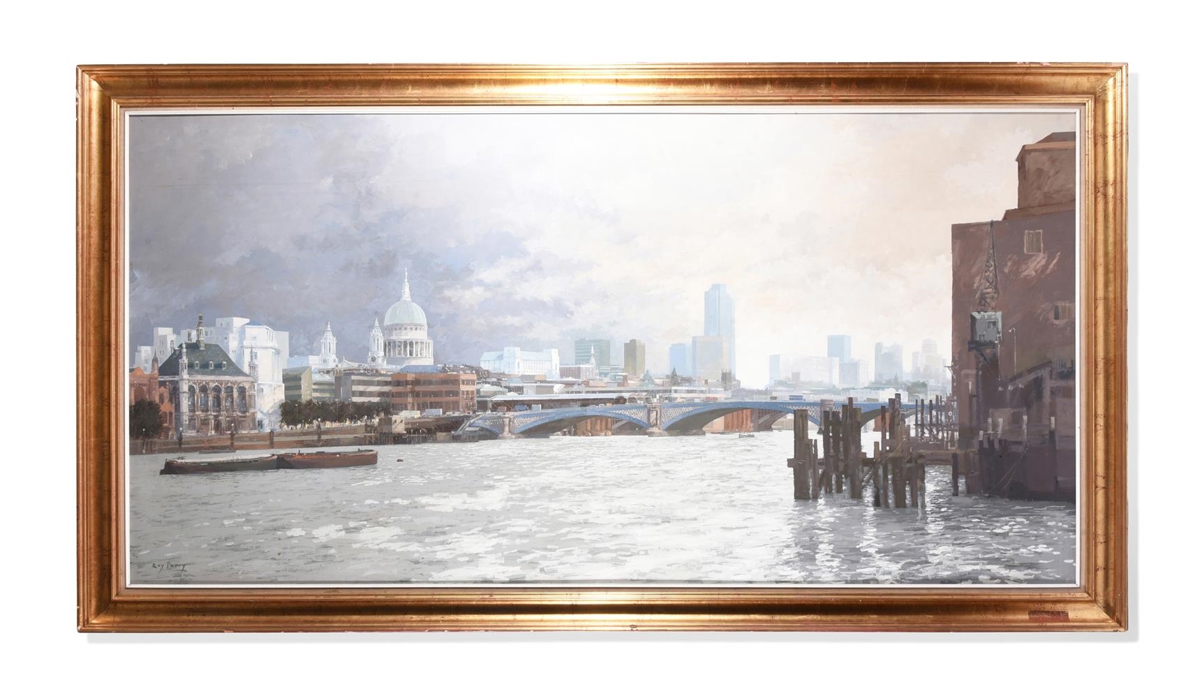Roy Perry | THE THAMES WITH ST. PAULS CATHEDRAL | MutualArt