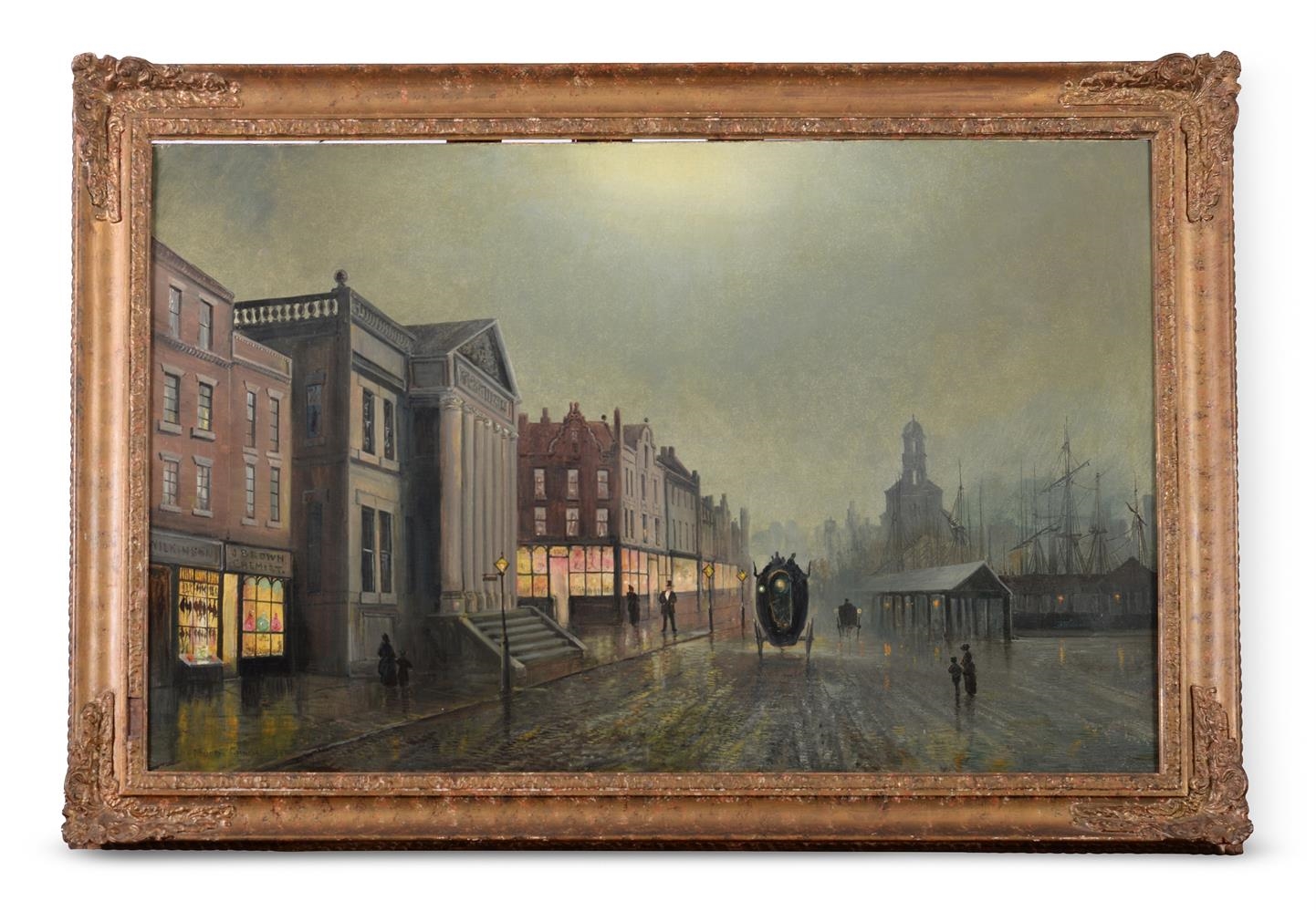 John Atkinson Grimshaw | GLASGOW DOCKS (1893) | MutualArt