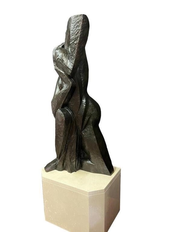 Ferdinand Parpan | FERDINAND PARPAN BRONZE MOTHER AND CHILD. | MutualArt