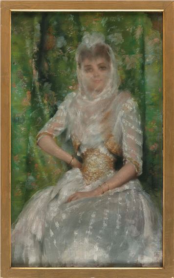 Harper Pennington | Exotic veiled woman in white. | MutualArt