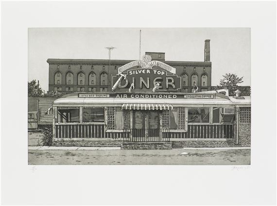 John Baeder | Silver Top Diner (1980) | MutualArt