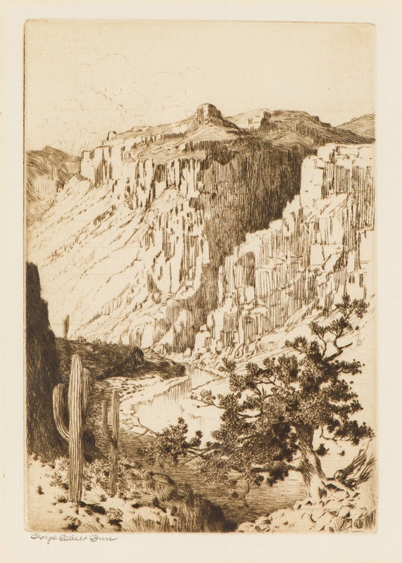 George Elbert Burr | Sketch on Apache Trail, Arizona | MutualArt