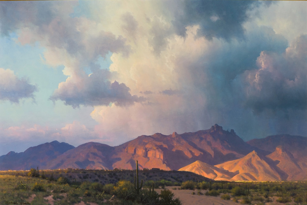 Michael Stack | Evening Sun and Rain (1991) | MutualArt